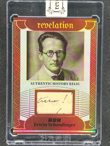 2025 Eternal Revelation Cuts Erwin Schrodinger Authentic History Relic 50/99 | eBay