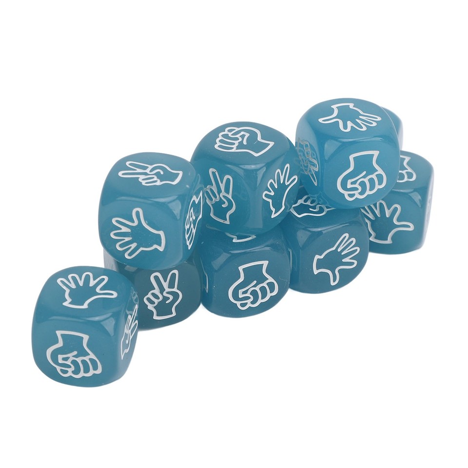 Finger Guessing Dice Rock Scissors Paper Dice Luminous 6 Sided For ...