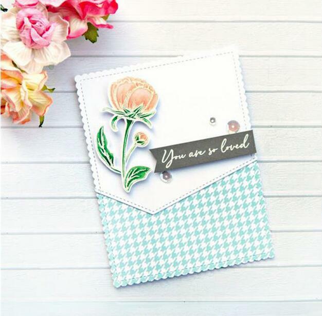 Background Metal Cutting Die Frame Scrapbooking Making Cards Embossing ...