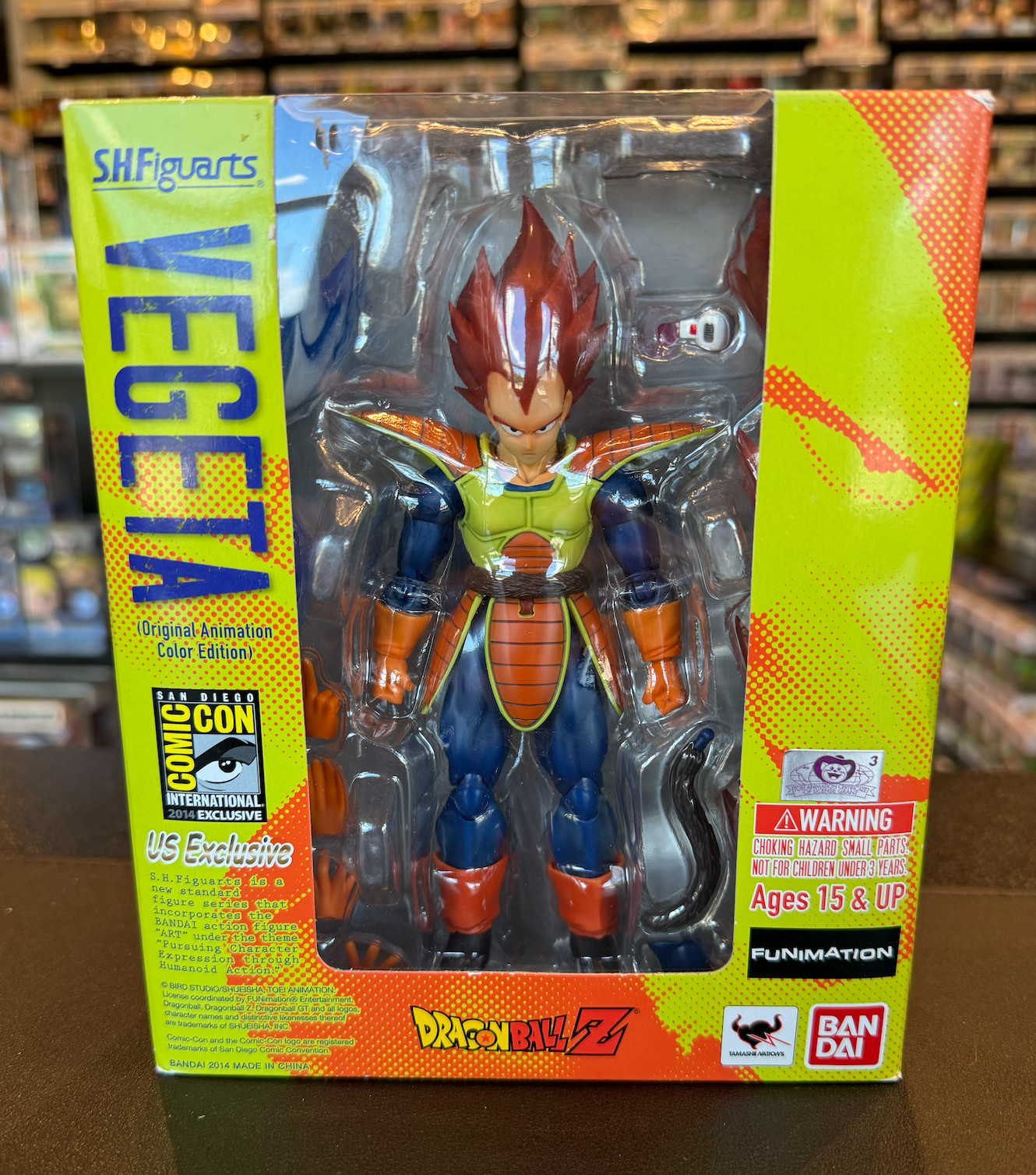 SH Figuarts 2014 SDCC Exclusive Planet Arlia Vegeta Dragon ball Z Gen ...