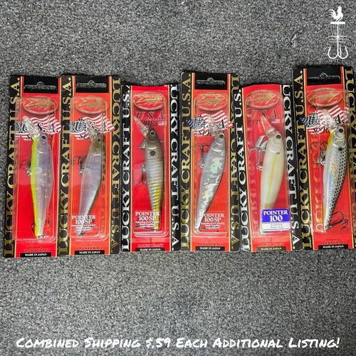 Lucky Craft Pointer 100 SP Suspending Jerkbait Fishing Lure 5/8oz ...