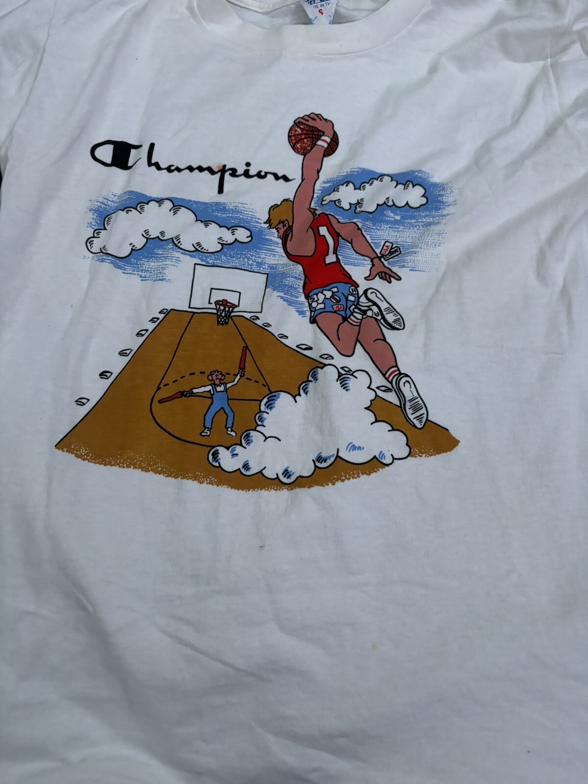 VTG Tuff-Ones 80s USA Champion Basketball T-shirt - Gem