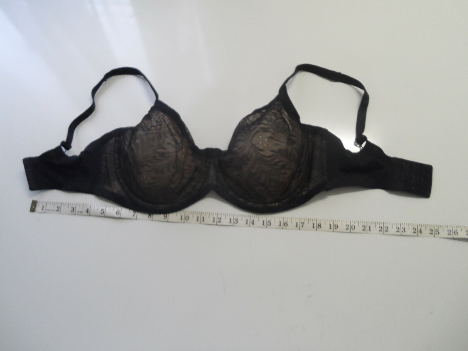 Le Mystere Whisper Unlined Lace Molded Underwire Bra-2210-BLACK 34G- | eBay