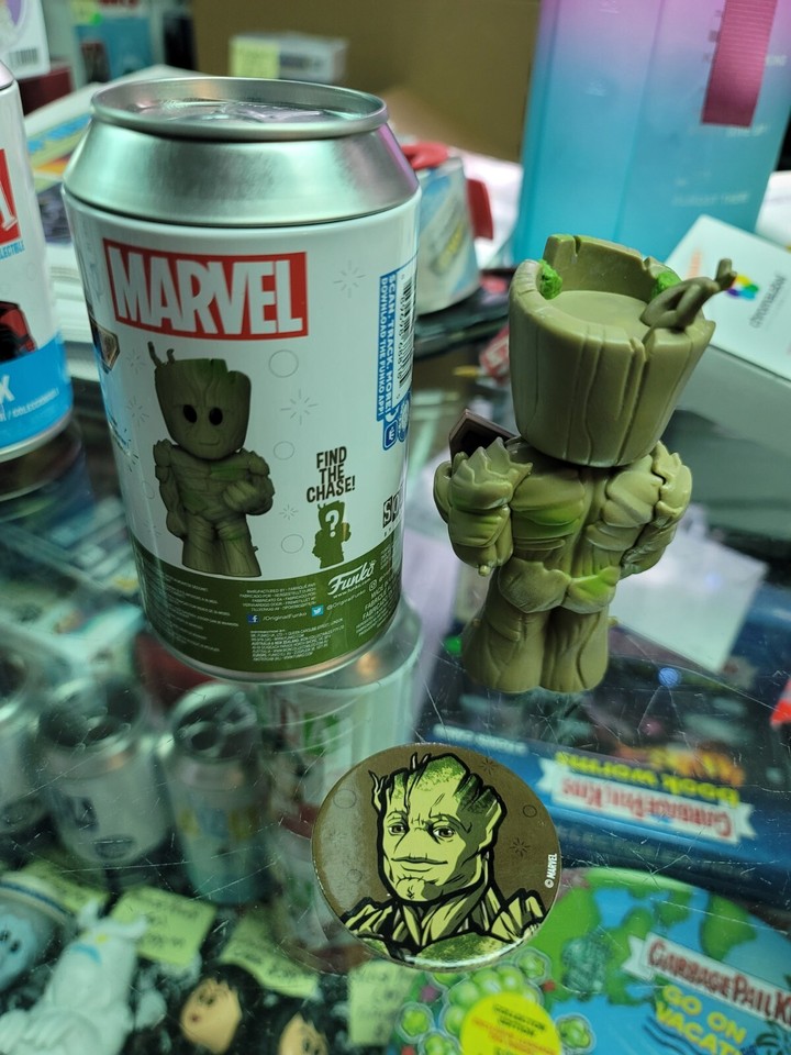 Funko Vinyl Soda Marvel GOTG Vol. #3 Guardians Groot w Sign CHASE w ...