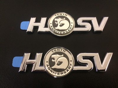 Genuine VT HSV Side Skirt " Tenth Anniversary Corporate HSV Badge Pair ...