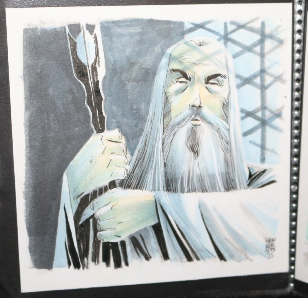 Saruman Staff Drawing