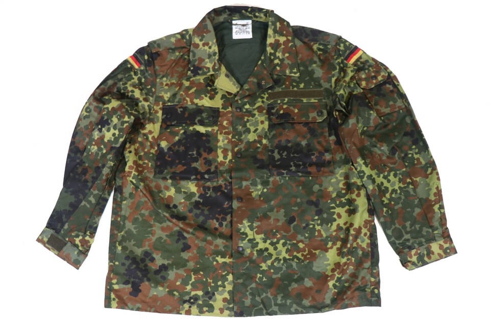 New XXLarge (Gr.10) German Bundeswehr Flecktarn Camo Military Jacket ...