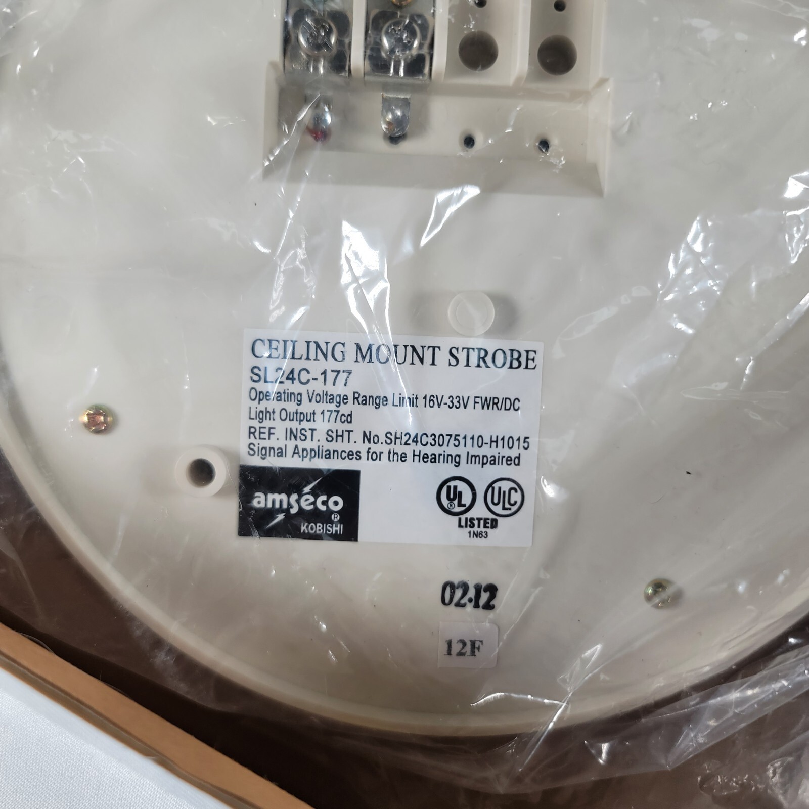 amseco ceiling mount/strobe (WHITE) SH24C3075110-H1015 SLC24C-177 | eBay