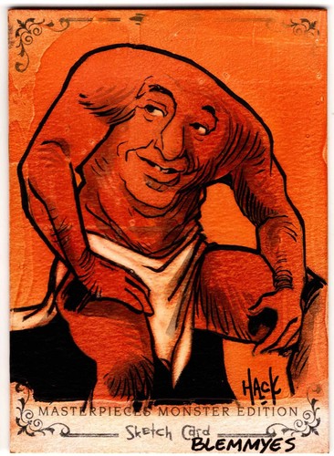2024 Masterpieces Monster AP Sketchcard Commission ROBERT HACK Upper Deck Skybox | eBay
