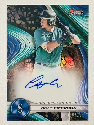 Colt Emerson 2024 Bowman’s Best Rookie RC Black Refractor Auto /10 ...