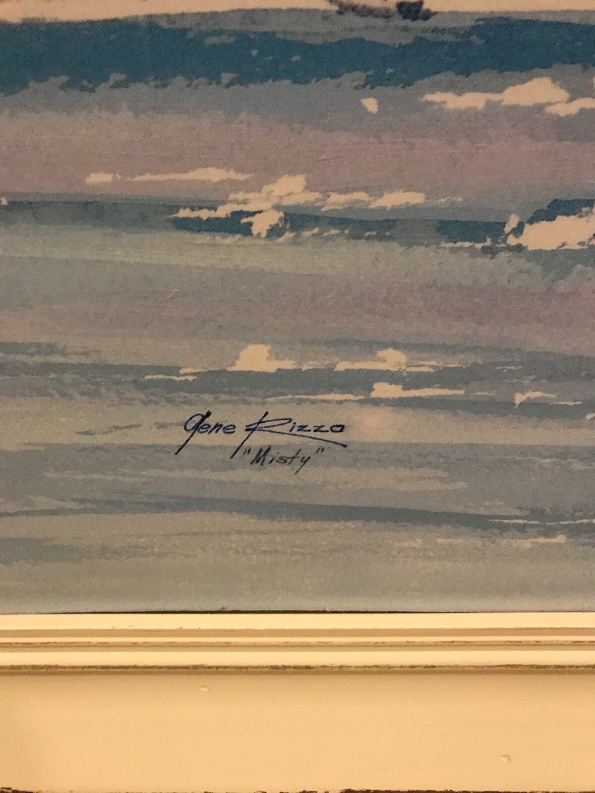 Gene Rizzo Giclee Print “Misty” Framed 38” X 29” | eBay