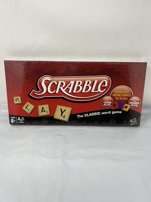 Scrabble Board Game 2012 Sealed Hasbro Classic With Power Tiles Word ...