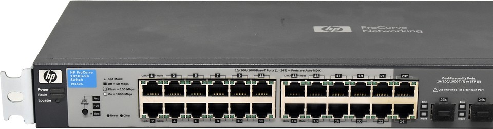 HP ProCurve 1810G-24 J9450A 24-Port RJ-45 GE Switch 2x 1G SFP | eBay