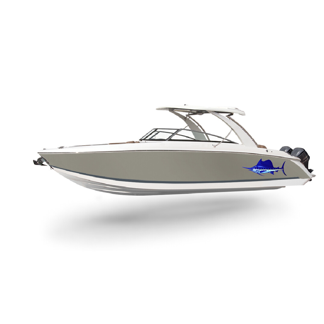 Sailfish Sticker Big Game Decals Fish Marlin Vinyl Boat Car Waterproof ...