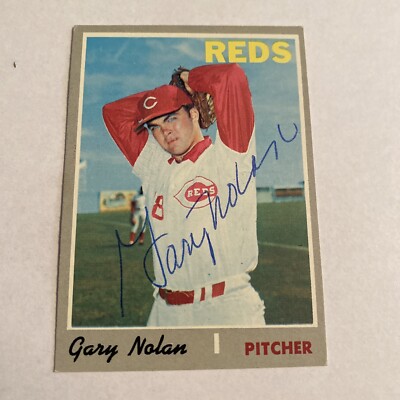 Gary Nolan 1970 Topps autographed auto signed card Reds | eBay