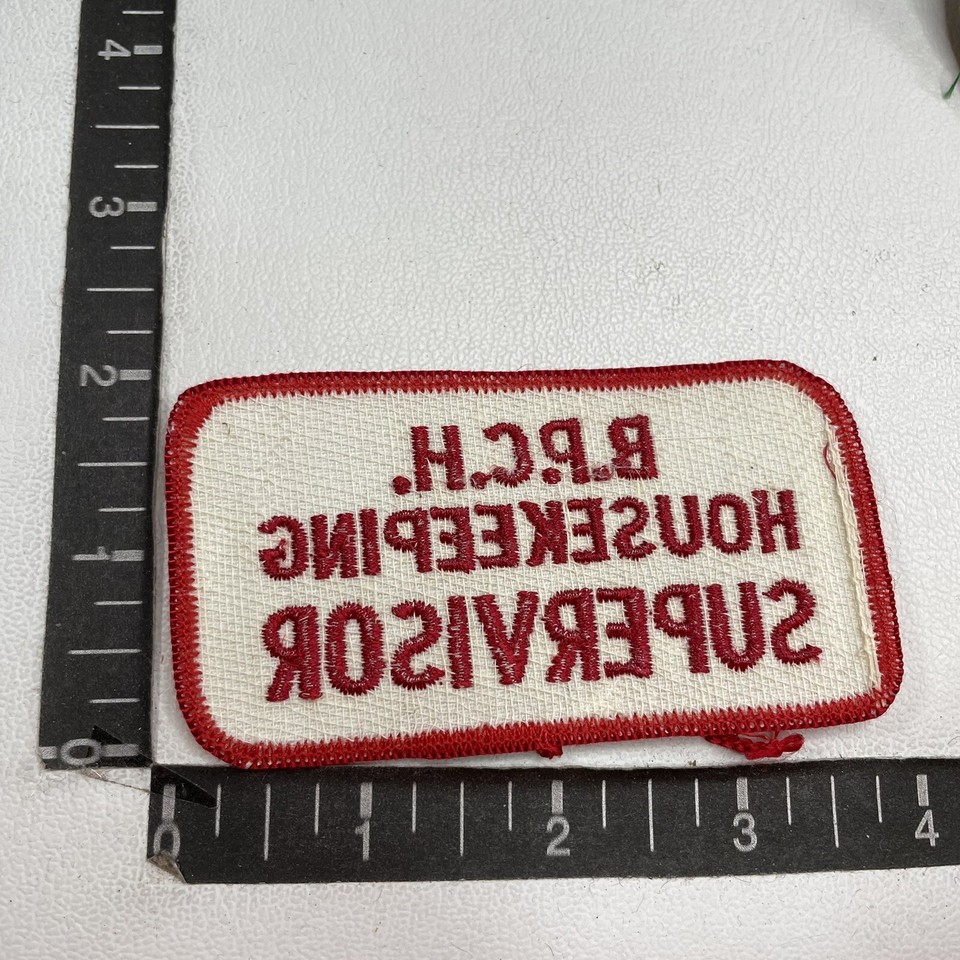 Vtg BPCH HOUSEKEEPING SUPERVISOR Patch 09NJ | eBay