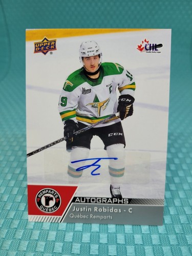 2022-23 Upper Deck CHL Justin Robidas Autographs Auto #21 | eBay