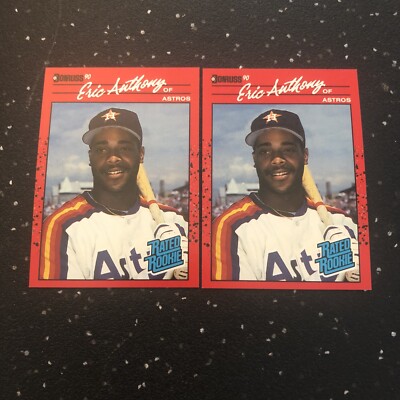 Eric Anthony RC 1990 Donruss Baseball #34 MLB Houston Astros OF | eBay
