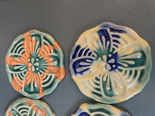 Set Of 8 Multi Colored Coasters Made In Thailand | eBay