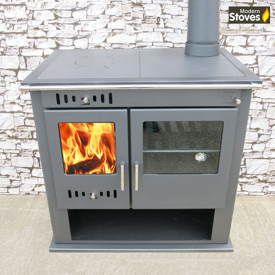 Victoria Eco 1 Range Oven Cooker Condor Wood Multifuel Modern Stoves ...