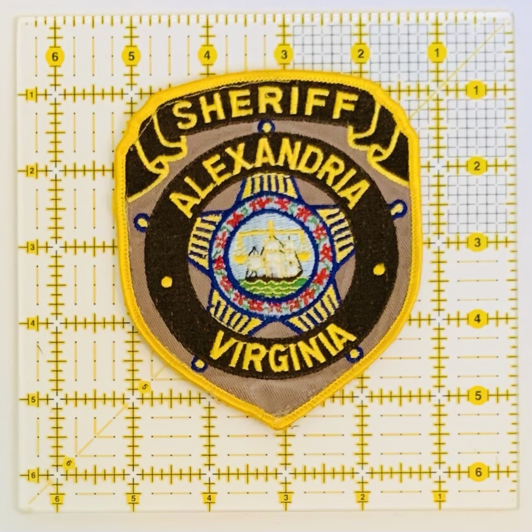 Alexandria Sheriff Iron On Patch Embroidered Virginia | eBay
