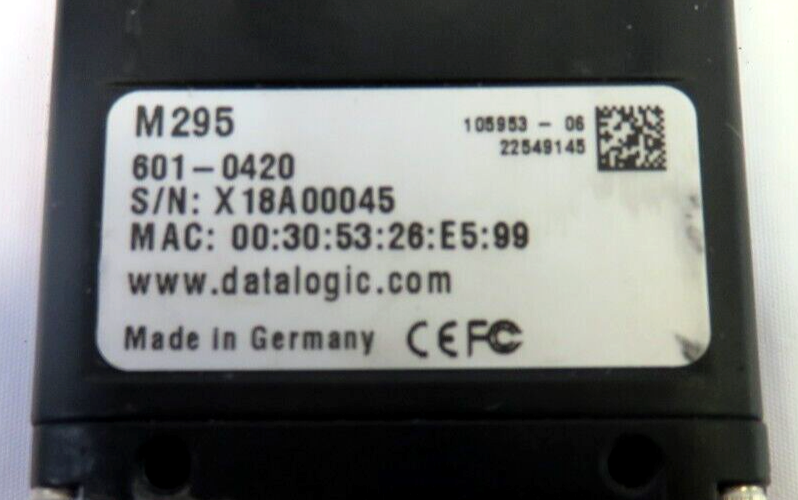 DATALOGIC M295 MX Series Industrial Camera 601-0420, FOR PARTS/ REPAIR | eBay