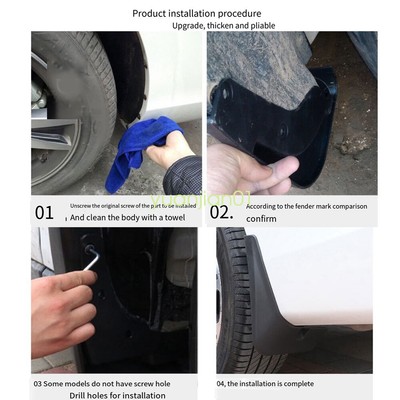 Vehicle Splash Guards 4-Piece Mud Guard Set For BMW X5 2019-2026 ...