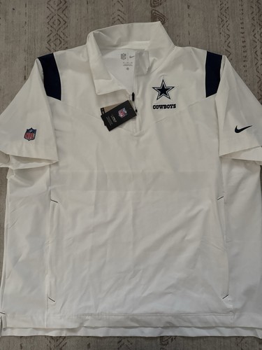 Nike NFL On-Field Dallas Cowboys Quarter Zip Pullover – White – Men’s ...