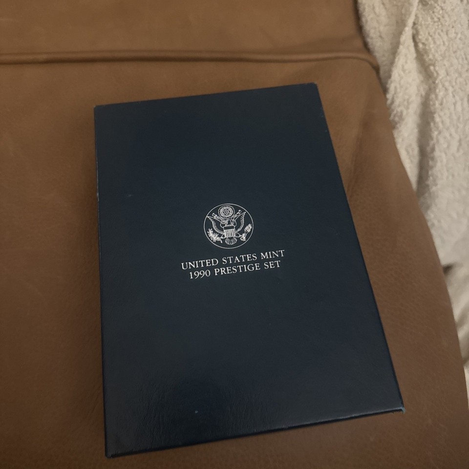 1990-S US Mint Prestige Proof Set Eisenhower Silver Dollar W/ COA | eBay