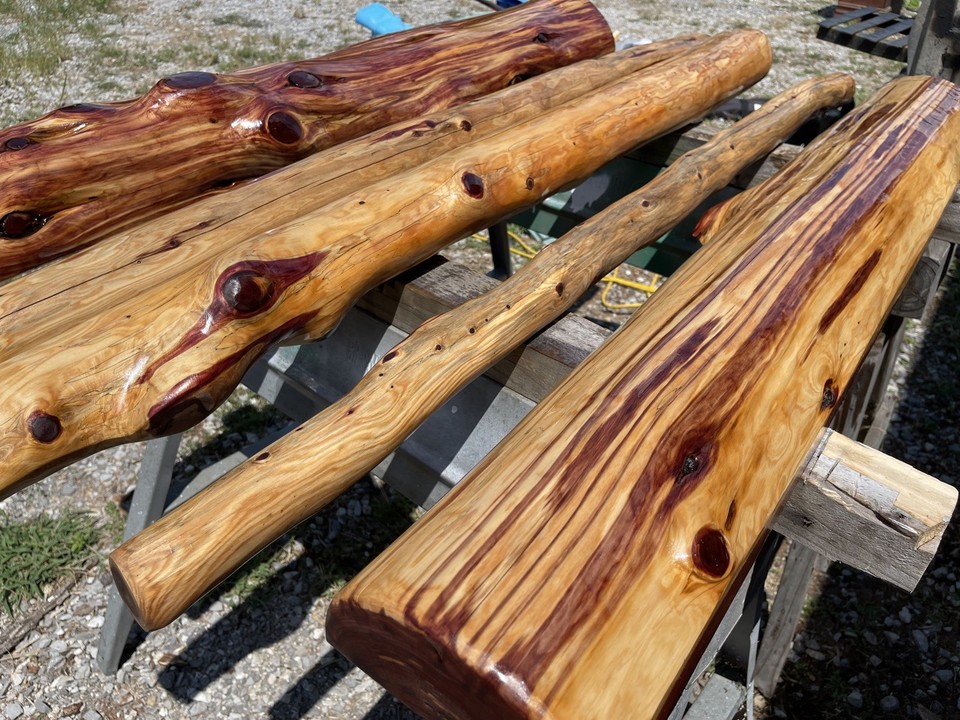 Beautiful Red Cedar logs and slabs/supplies for your next project ...