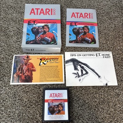 Atari E.T. The Extra-Terrestrial Video Game 1982 Atari 2600 Box ...