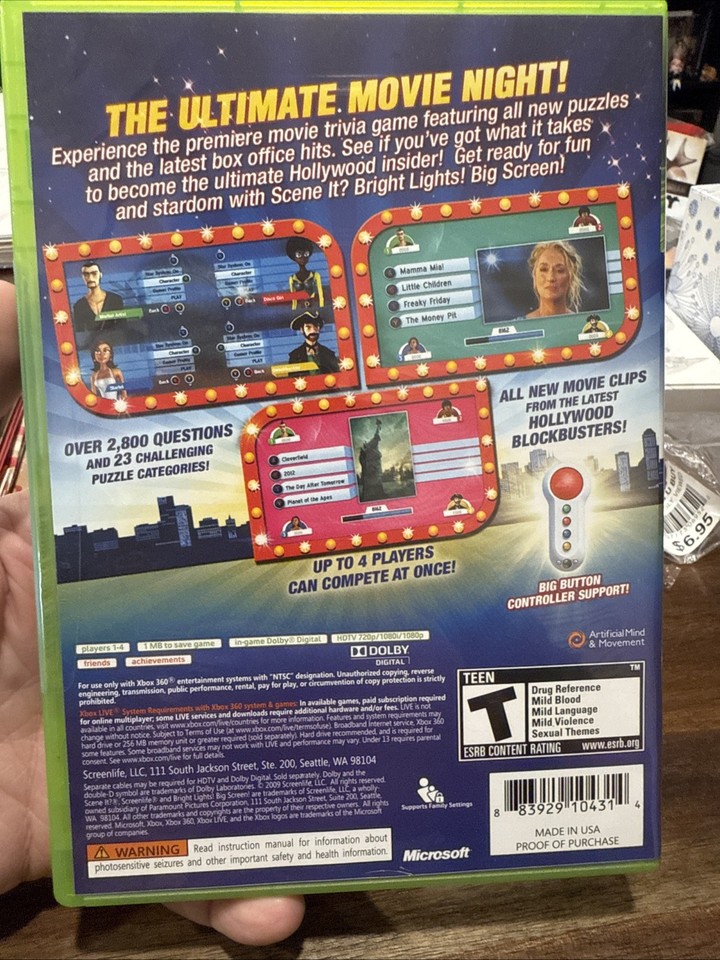 Scene It? Bright Lights! Big Screen! - [Xbox 360] | eBay