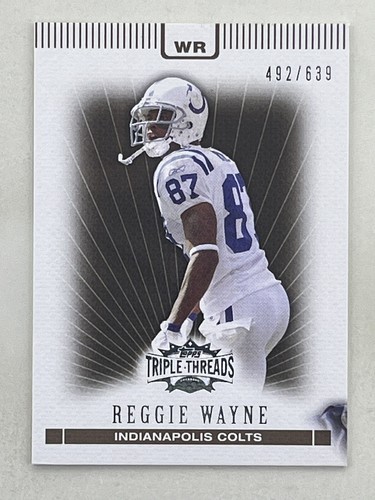 Reggie Wayne 2007 Topps Triple Threads Sepia /639 #58 Sports NFL Colts ...