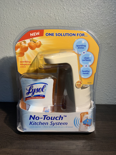 Lysol No Touch Kitchen System w/Refill Sparkling Tangerine Discontinued ...