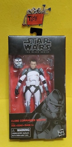 STAR WARS CLONE COMMANDER WOLFFE ACTION FIGURE THE BLACK SERIES HASBRO ...