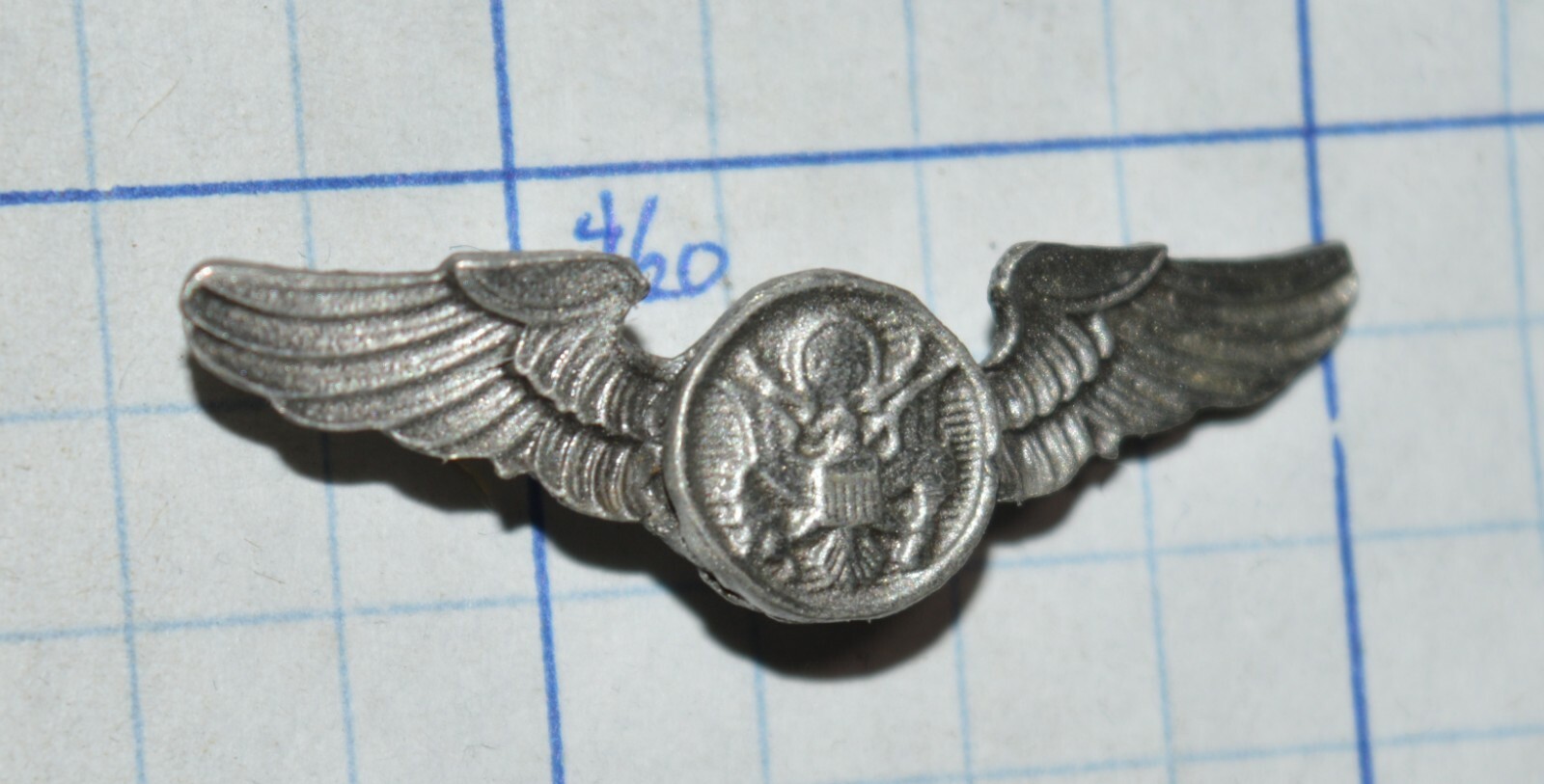 PILOT WINGS PEWTER MILITARY EAGLE VINTAGE 1.5" LAPEL PIN | eBay