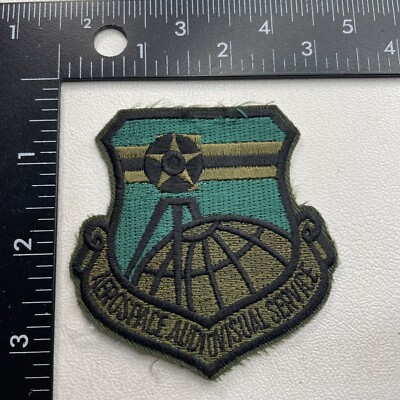 USAF U.S. Air Force Patch AEROSPACE AUDIOVISUAL SERVICE 26M7 | eBay