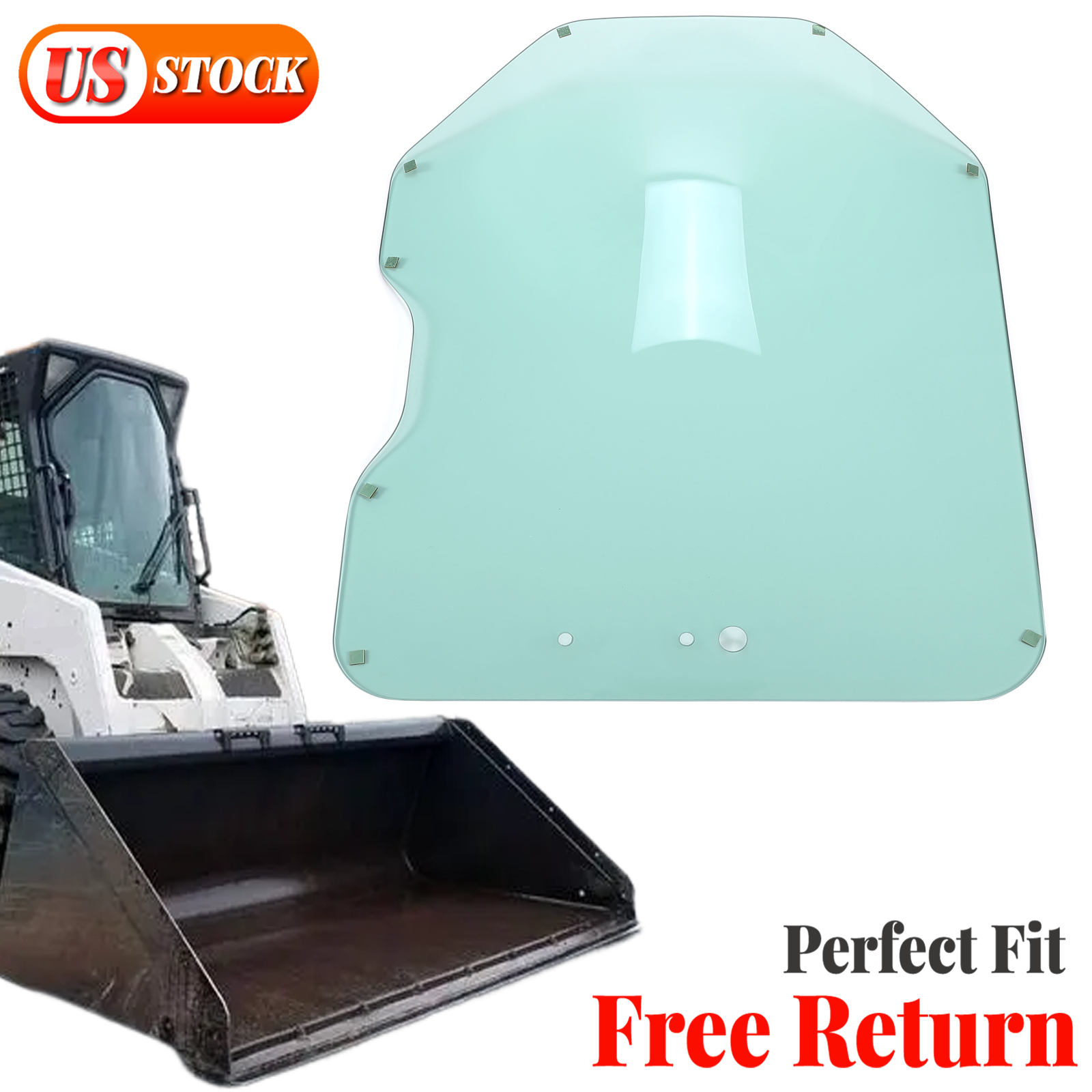 Front Door Glass Window For Bobcat S100 S130 S160 S150 S175 S185 S205 ...