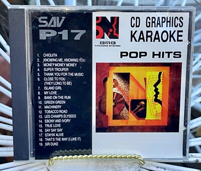 Vtg. 1995 SAV P17 CD+Graphics Karaoke Pop Hits Band On The Run Stayin ...