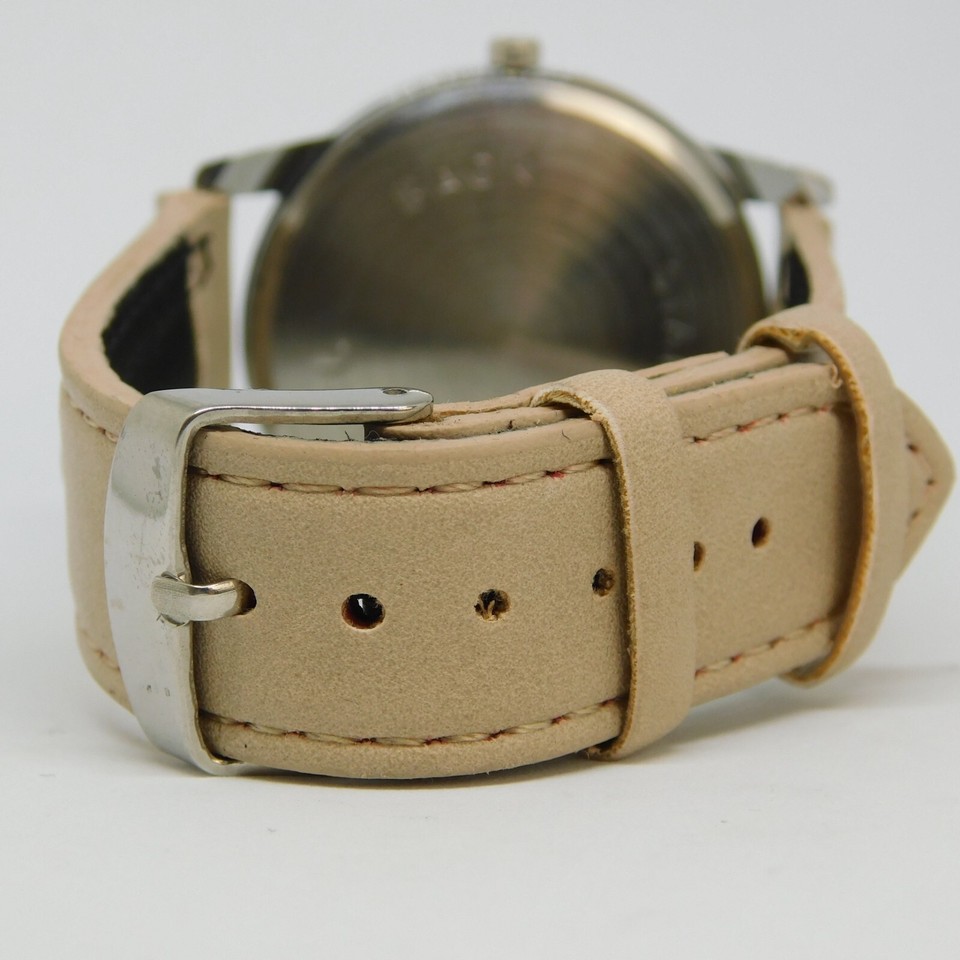 Speedometer Genuine Leather Band Quartz Analog Men's Fashion Watch New ...