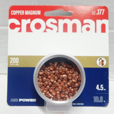 Crosman Copper Magnum Pellets, .177 Caliber, 10.6 gr., 4.5mm, 200 Count ...