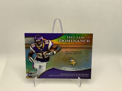 2009 Upper Deck Icons Decade of Dominance Gold /130 Adrian Peterson | eBay