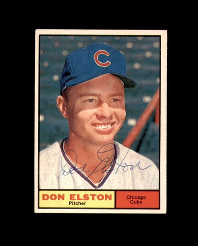Don Elston Signed 1961 Topps Chicago Cubs Autograph | eBay