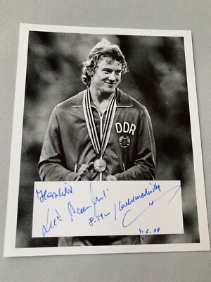 LUTZ DOMBROWSKI Olympiasieger 1980 signed Foto 10x12,5 Autogramm | eBay