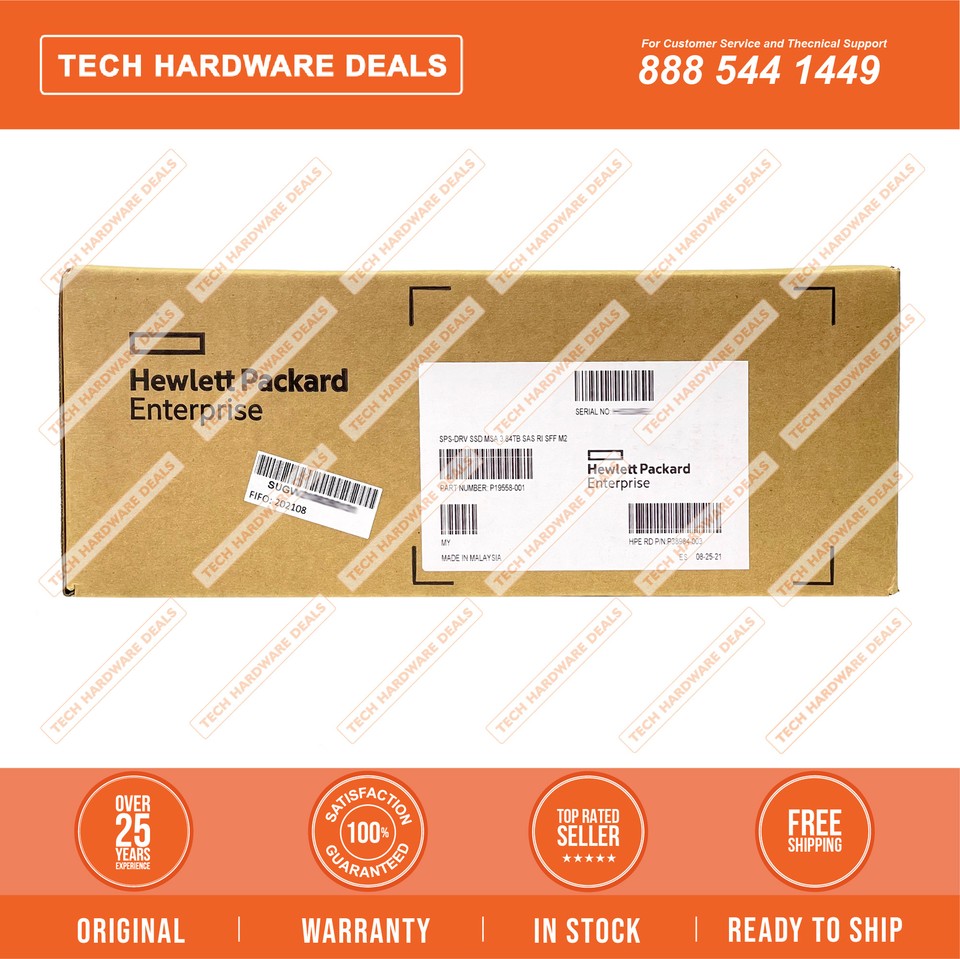 P19558-001 NEW SEALED HPE MSA 3.84TB SAS 12G RI SFF M2 SSD | eBay