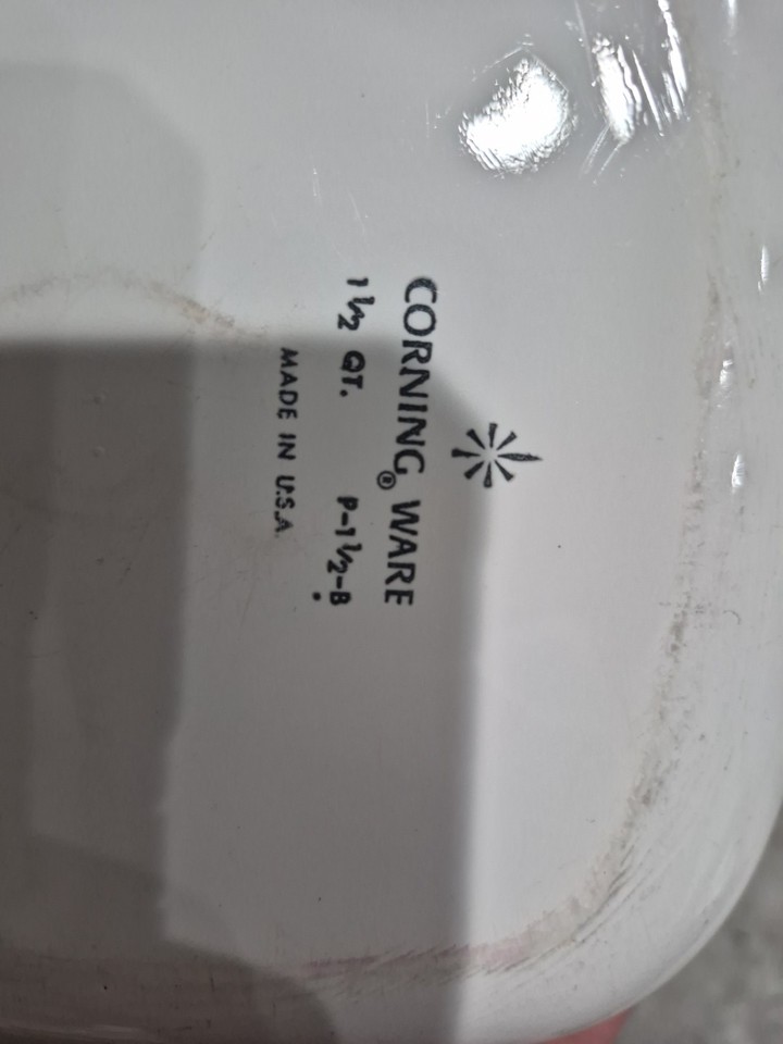 Vintage Corning Ware Blue flower Casserole Dish 1 1/2 Quart, made USA ...