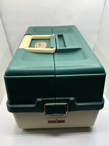 Large Plano High Hip 6 Tray Tackle Box Green Lid | eBay