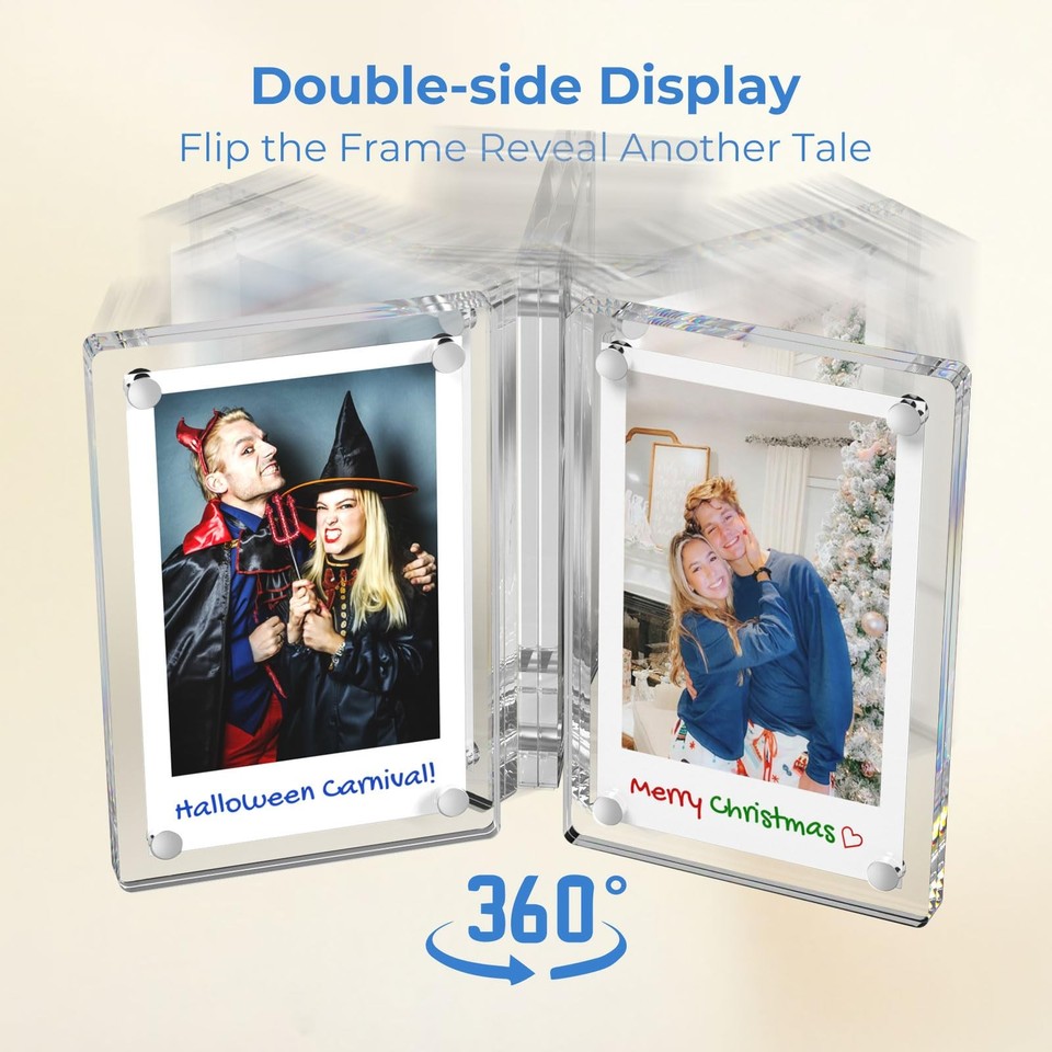Acrylic Fridge Magnetic Frame,Double Sided Refrigerator Magnet Picture ...