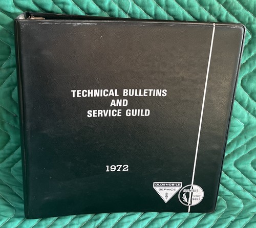 Vintage 1972 Oldsmobile Technical Bulletins & Service Guild Binder | eBay