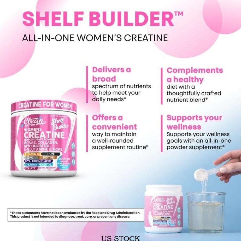 Women’s Creatine Powder Blend with BCAAs Collagen Inositol | eBay